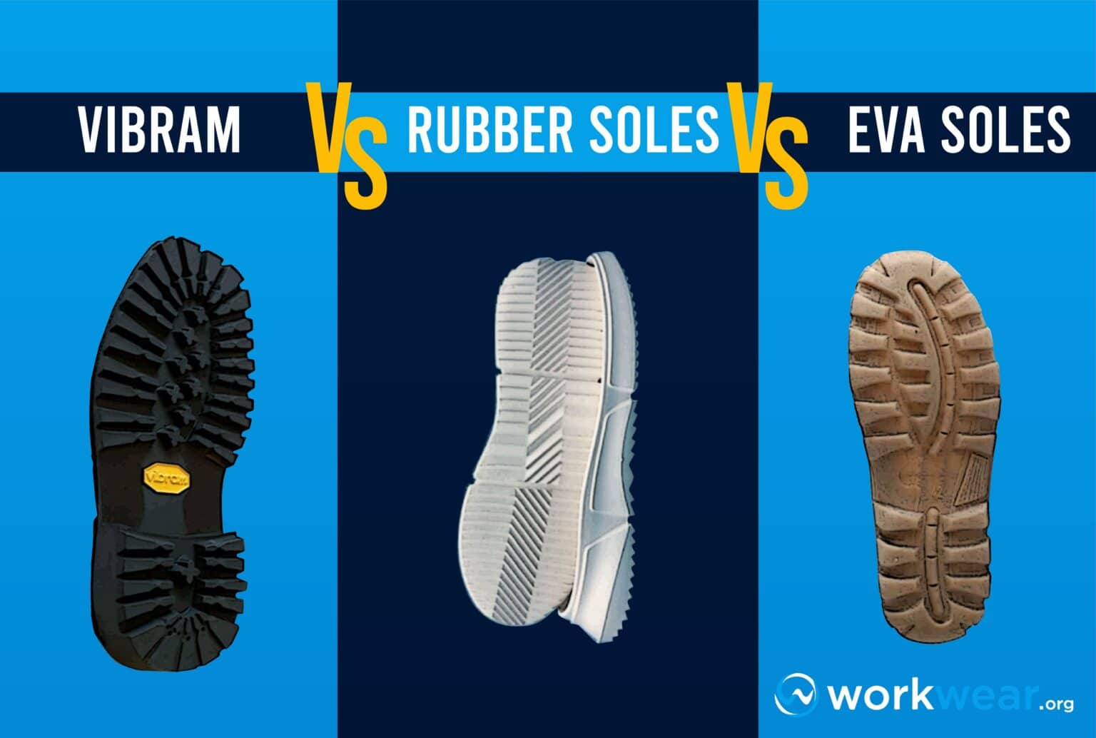 Vibram vs. Rubber vs. EVA Soles | WorkWear.org