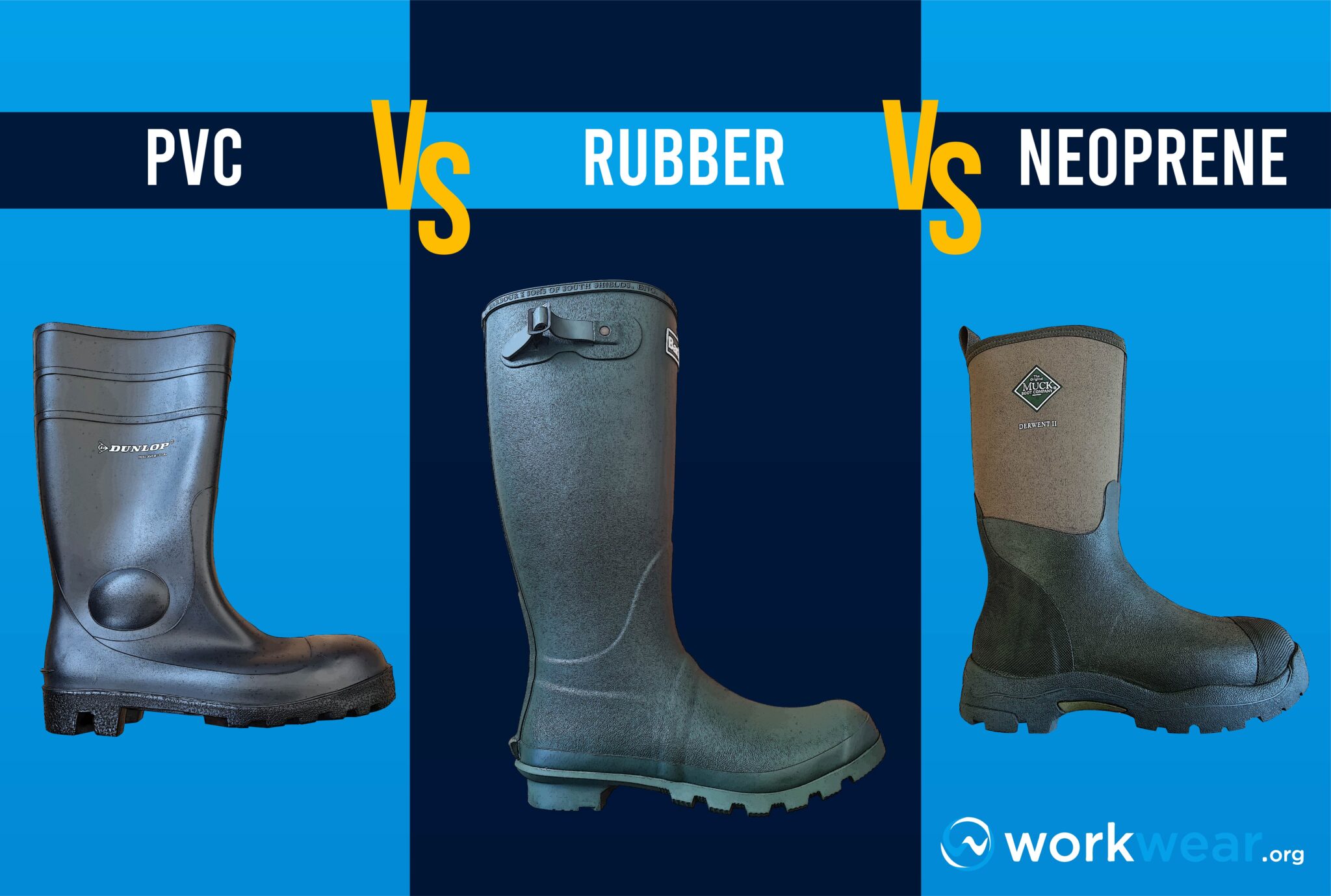 PVC vs. Neoprene vs Rubber - Which one is superior in work boots ...